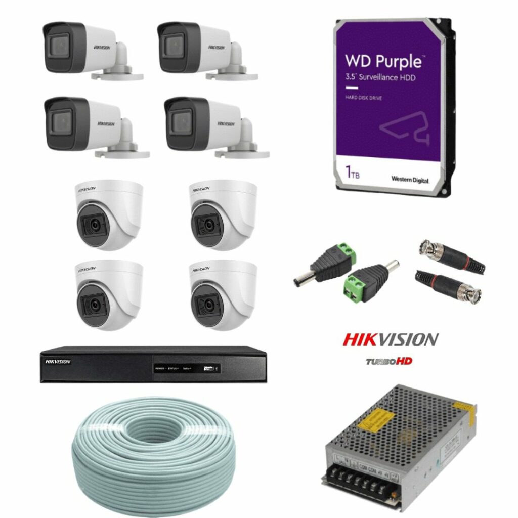 Hikvision 6MP 8 Channel HD CCTV Cameras Kit | Technest.ae
